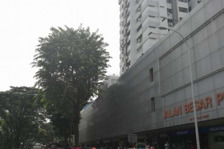 40 people self-evacuate after fire breaks out at Jalan Besar Plaza, no ...