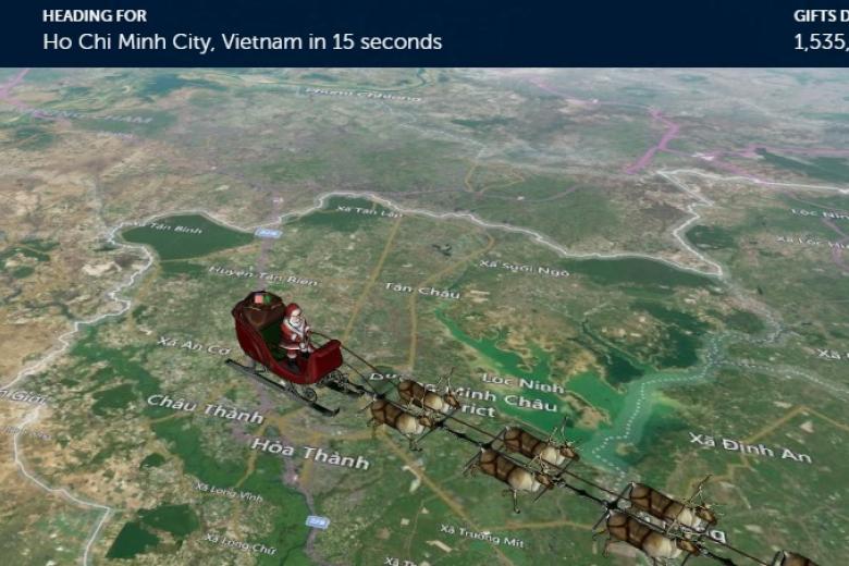 Website charts Santa's journey around the globe | The Straits Times