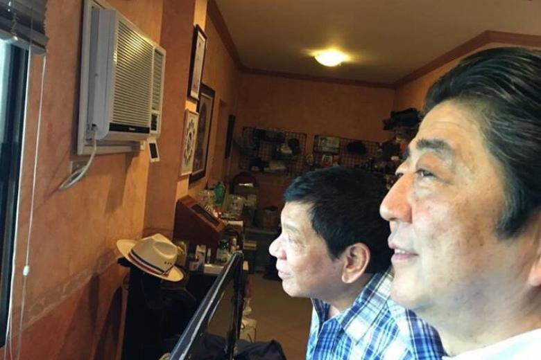 PM Abe visits President Duterte's modest Davao home for breakfast ...