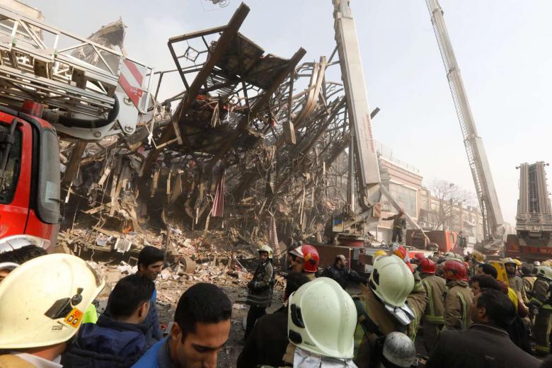 At least 20 firefighters killed in Teheran building collapse: Mayor ...