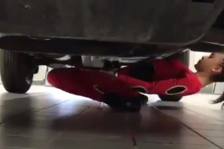 'Limbo Queen' Shemika Charles goes viral shimmying under SUV | The ...