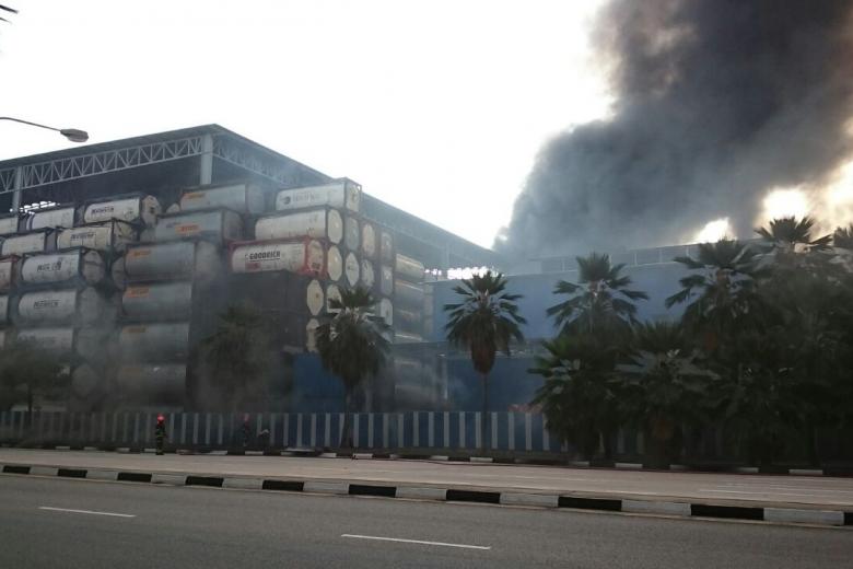 Tuas fire put out after 4 hours, no casualties reported, cause of fire ...