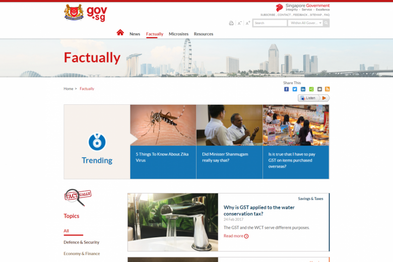 Parliament: Govt's Factually webpage collects feedback from various ...