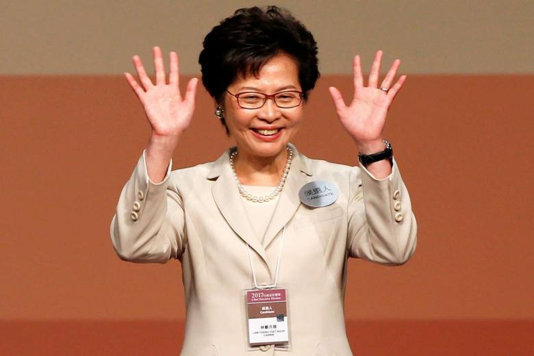 Hong Kong's first female leader Carrie Lam a tilted bridge over ...