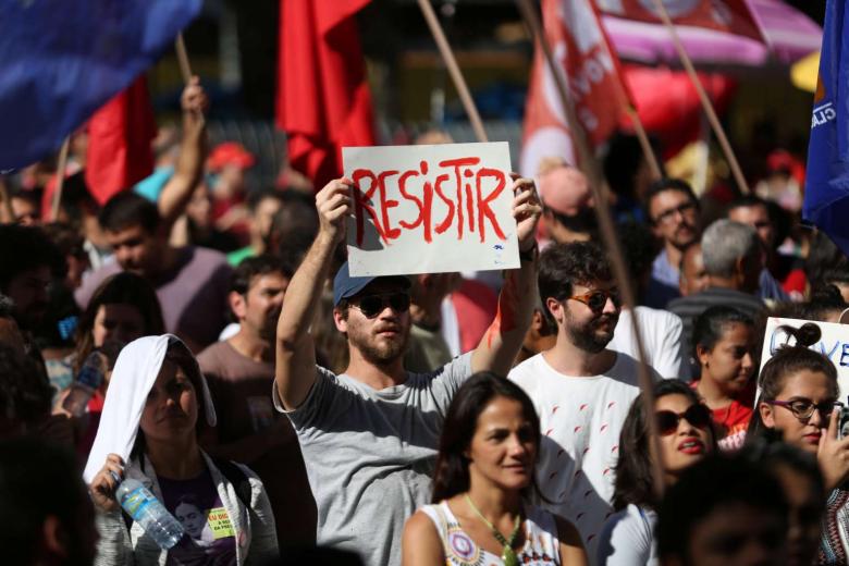 Brazil justice ministry taken over by workers in protest | The Straits ...