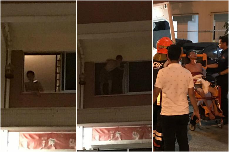 Knife-wielding man arrested in Teck Whye for theft, attempted suicide ...