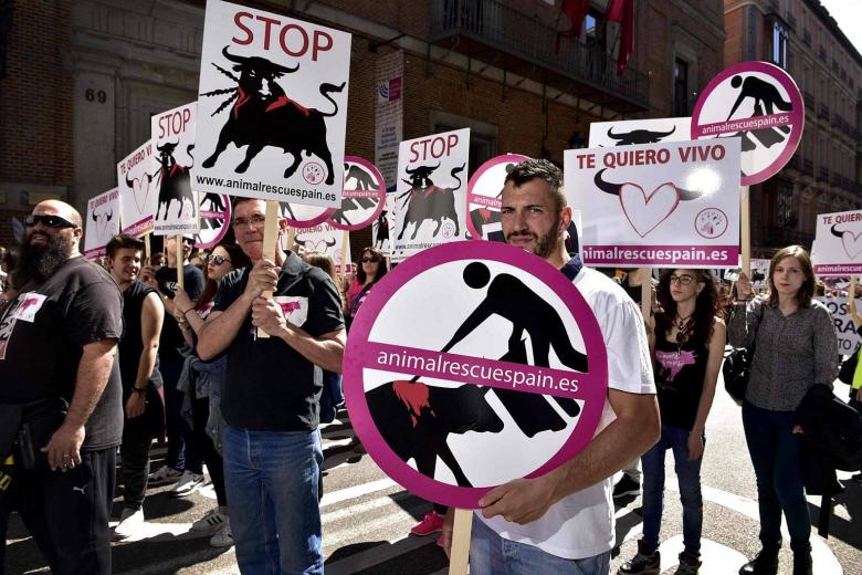 Thousands protest in Madrid against bullfighting | The Straits Times