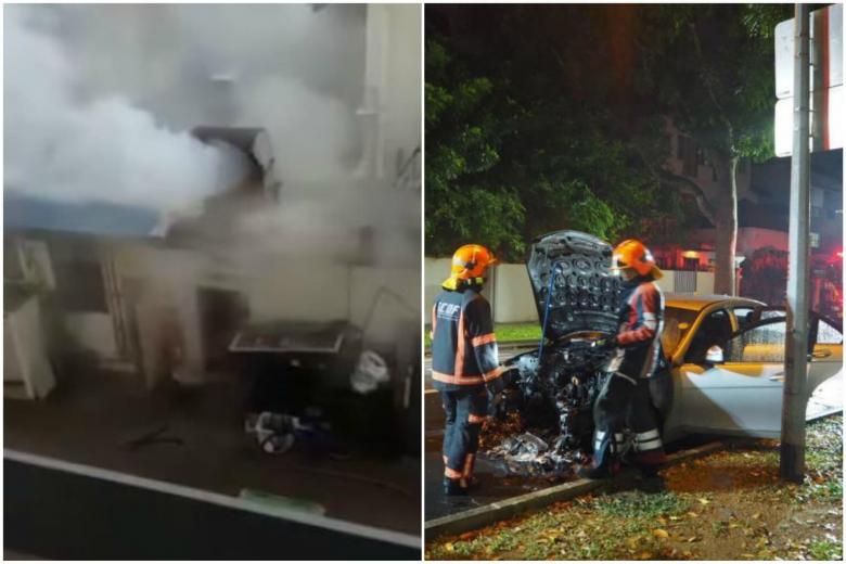 2 separate fires at Paya Lebar bakery and outside Boon Lay condo, no ...