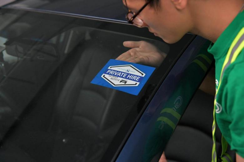 Private-hire car drivers must display decal, licence or face penalties ...
