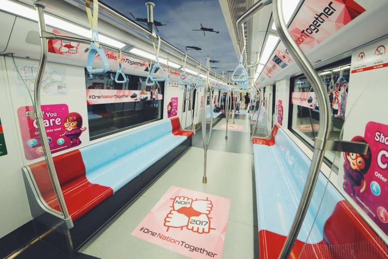 LTA launches NDP-themed trains that will run till Aug 27 | The Straits ...
