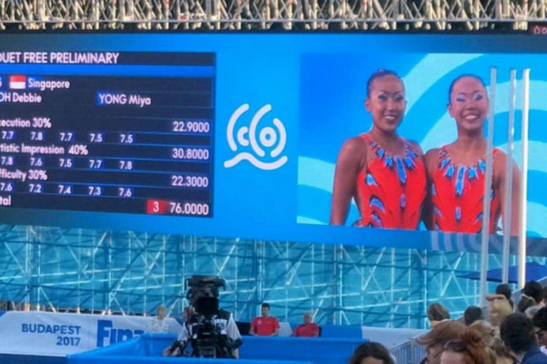 Synchronised swimming: S'pore claim psychological edge over Malaysia at ...