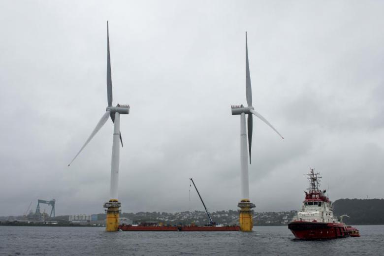 World's first floating wind farm taking shape off Scotland | The ...