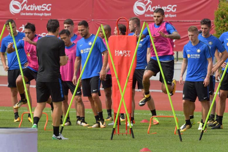 Football: Inter Milan hold first training session in Singapore | The ...