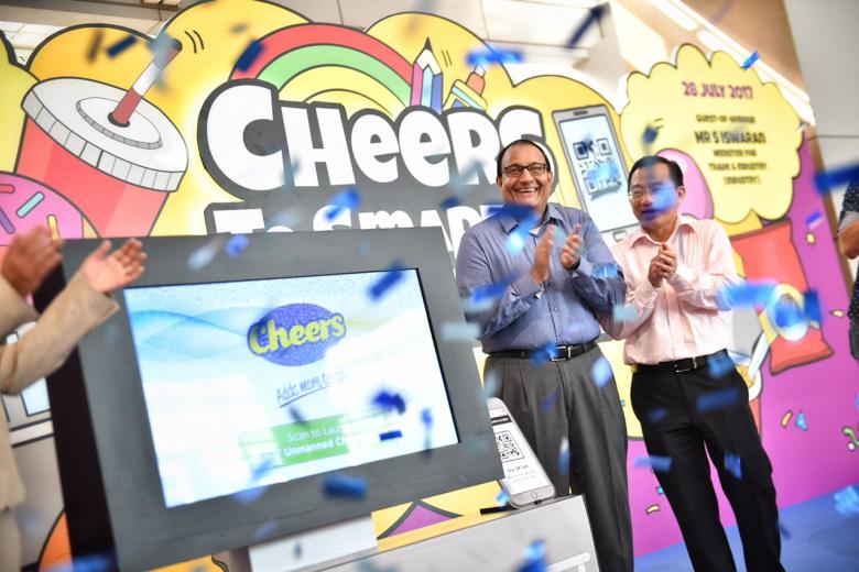 Convenience store Cheers opens first unmanned, cashless outlet | The ...