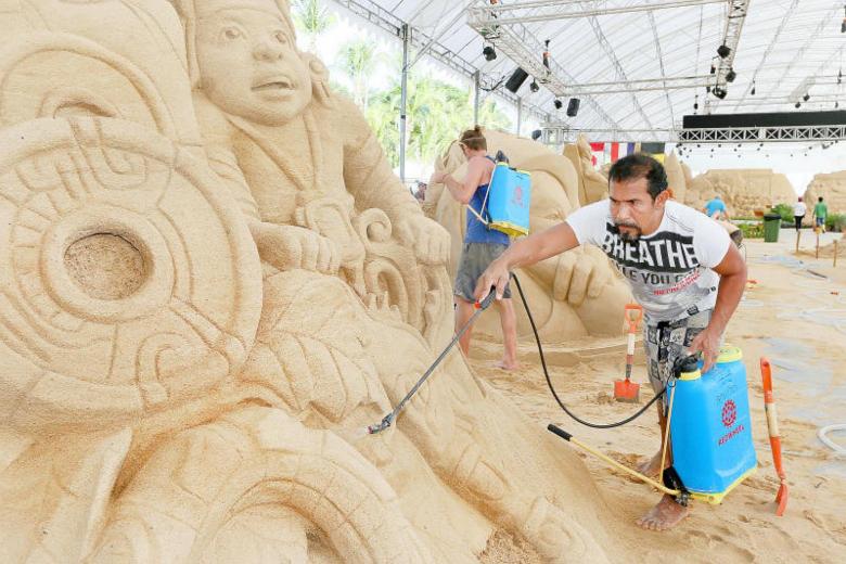 Sand sculptures in the spotlight at Sentosa | The Straits Times
