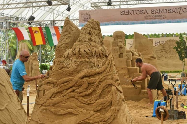 Sand sculptures in the spotlight at Sentosa | The Straits Times