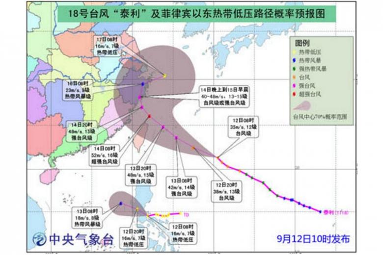 Up to half a million people to be evacuated as giant Typhoon Talim ...