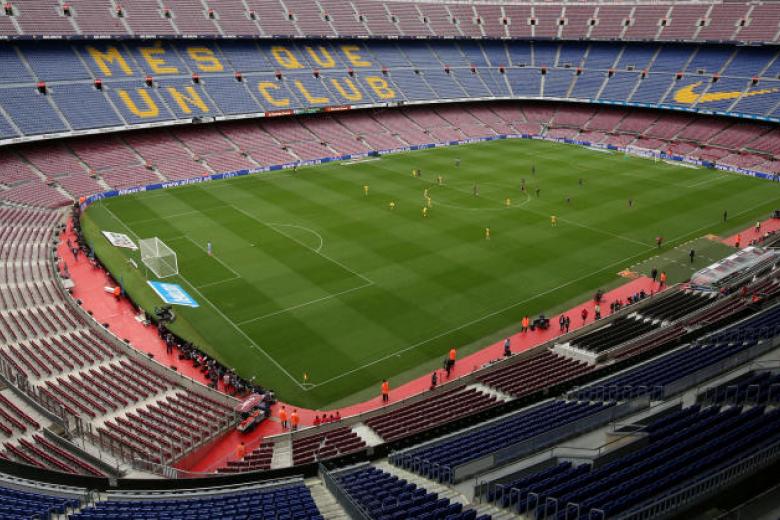 Football: Lionel Messi inspires Barca victory at empty Camp Nou stadium ...