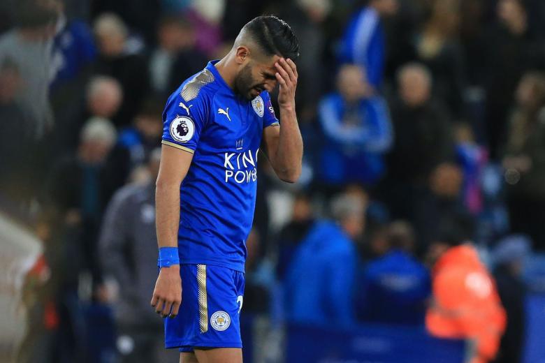 Football: Riyad Mahrez snatches draw for struggling Leicester City ...