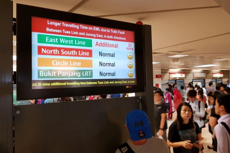 Separate faults delay trains on Circle Line, East-West Line on ...