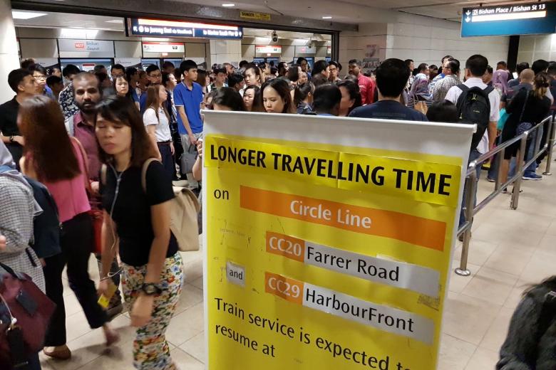 Separate faults delay trains on Circle Line, East-West Line on ...