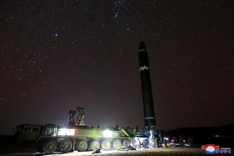 North Korea releases photos of new Hwasong-15 intercontinental missile ...
