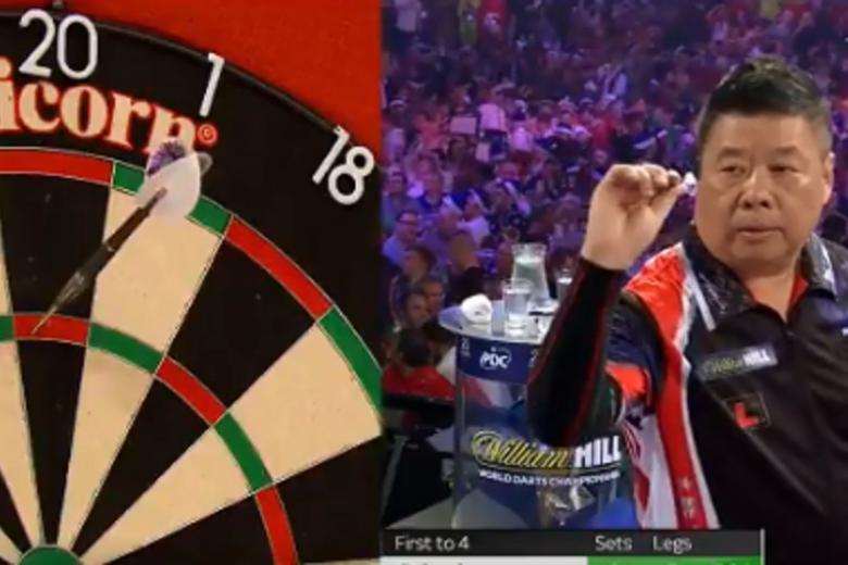 Paul Lim almost hits perfect nine-dart finish in second round loss at ...