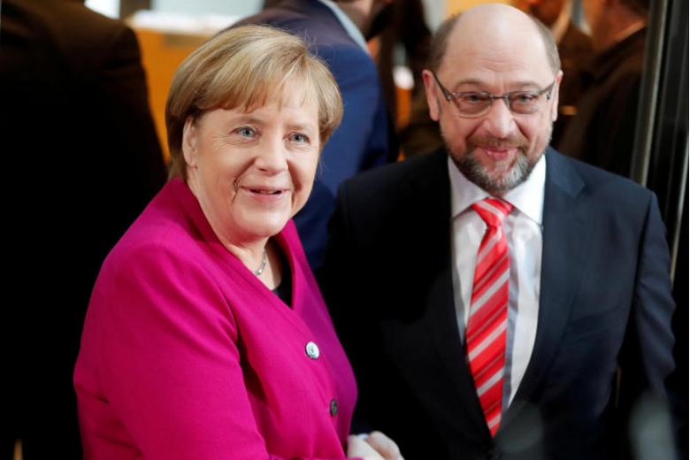 Germany's coalition government talks resume; Merkel remains in a tough ...