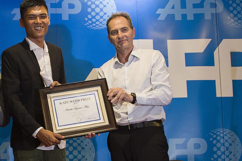 Myanmar journalist receives AFP's Kate Webb Prize | The Straits Times
