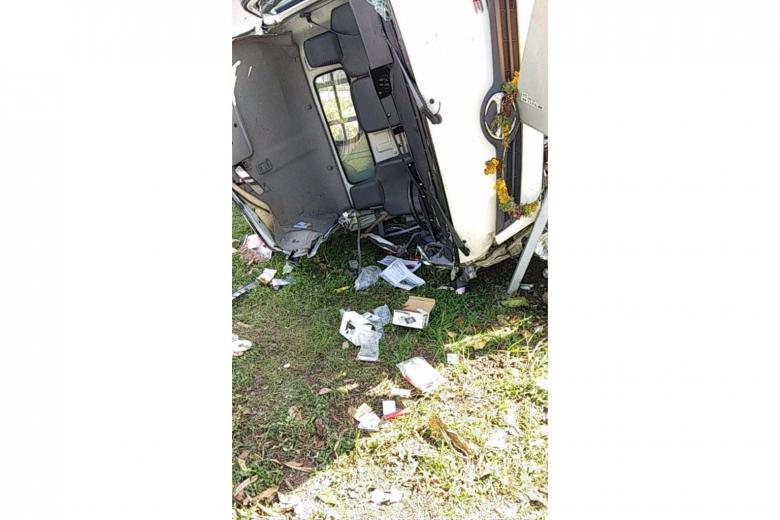 Lorry driver's right arm severed in Tuas accident | The Straits Times