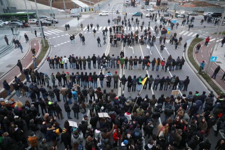 Tens of thousands march in protests across Italy | The Straits Times
