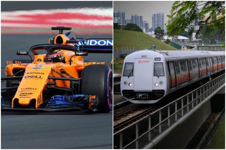 SMRT teams up with McLaren to use F1 technology to monitor train ...