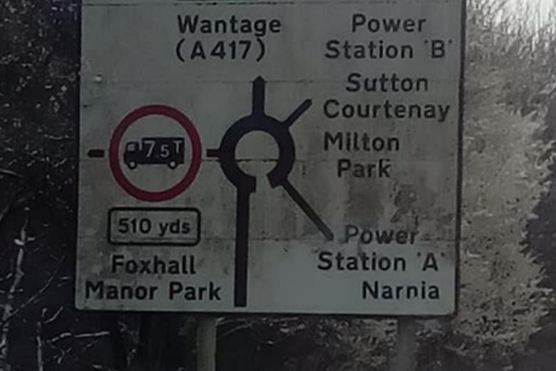 This way to Narnia: Mysterious road signs appear in English town, point ...