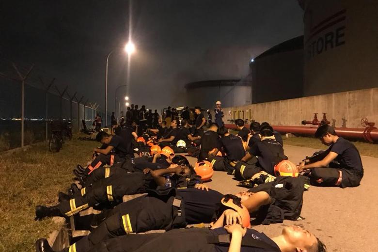 SCDF puts out oil storage tank fire on Pulau Busing after 'intense' 6 ...