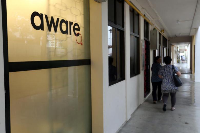 Male members of Aware vote for the first time | The Straits Times