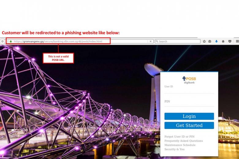 Beware of phishing website targeting POSB customers: DBS Bank | The ...