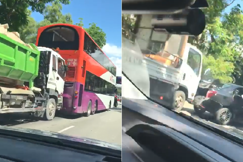 2 injured in chain collision along TPE involving five vehicles | The ...