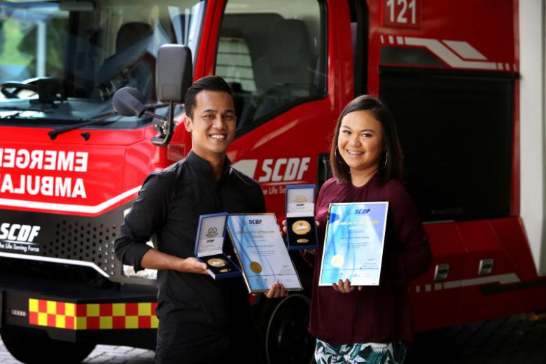 Couple receive SCDF award after saving man in cardiac arrest | The ...