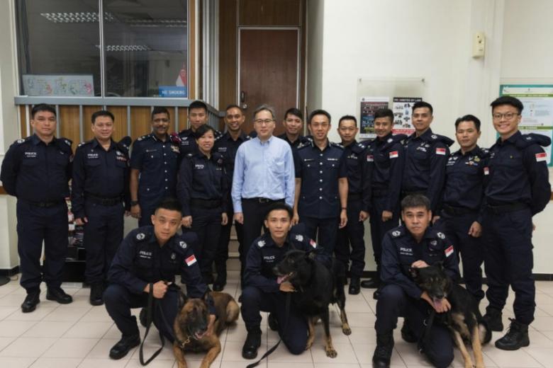 3 police dogs deployed with Home Team officers to aid in Laos flood ...