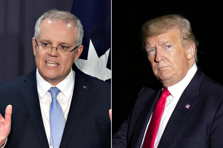 Scott Morrison calls Donald Trump on first full day as Australia PM ...