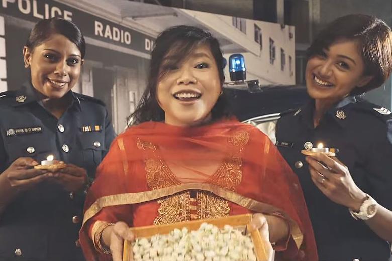 Dancing, singing police officers help spread Deepavali cheer | The ...