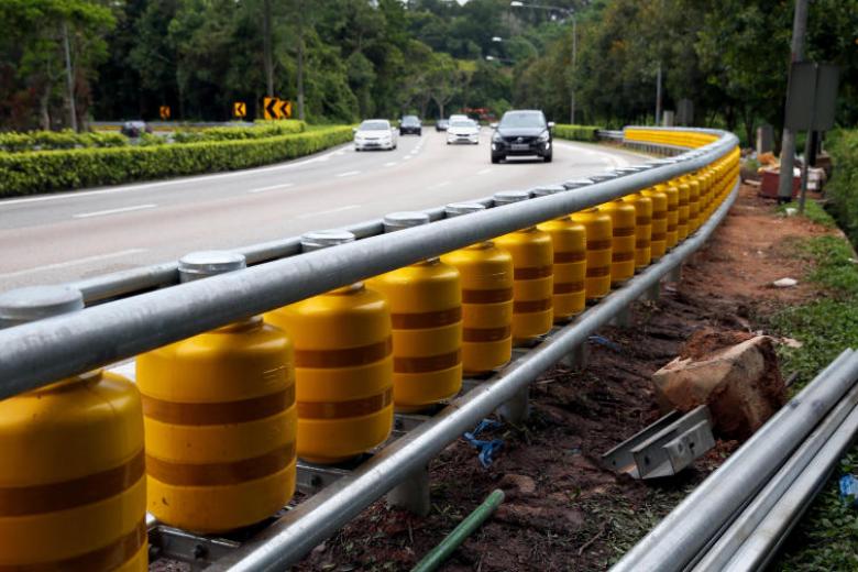 New guardrail system being tested to improve road safety | The Straits ...