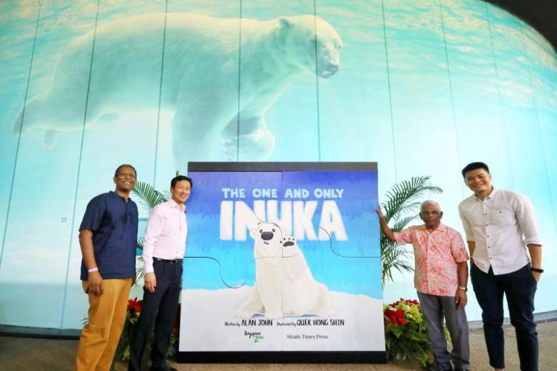 Singapore's only local-born polar bear Inuka commemorated in a new book ...