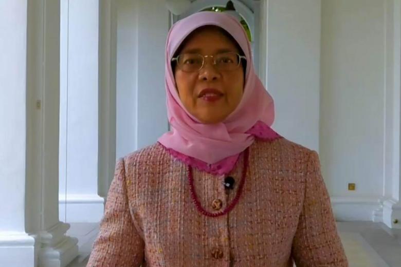 President Halimah calls for unity amid volatility in 2019 | The Straits ...