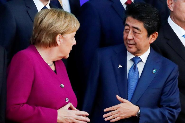 Angela Merkel, Shinzo Abe seek to avoid chaos from no-deal Brexit | The ...