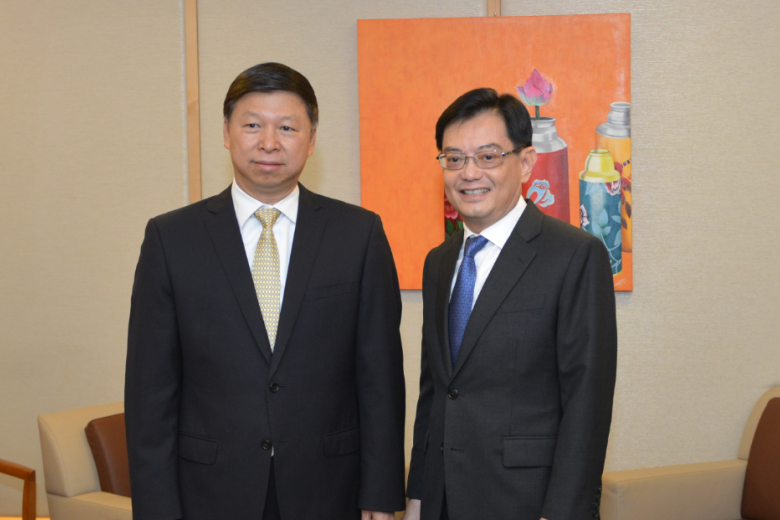 Chinese minister Song Tao calls on PM Lee Hsien Loong and Finance ...