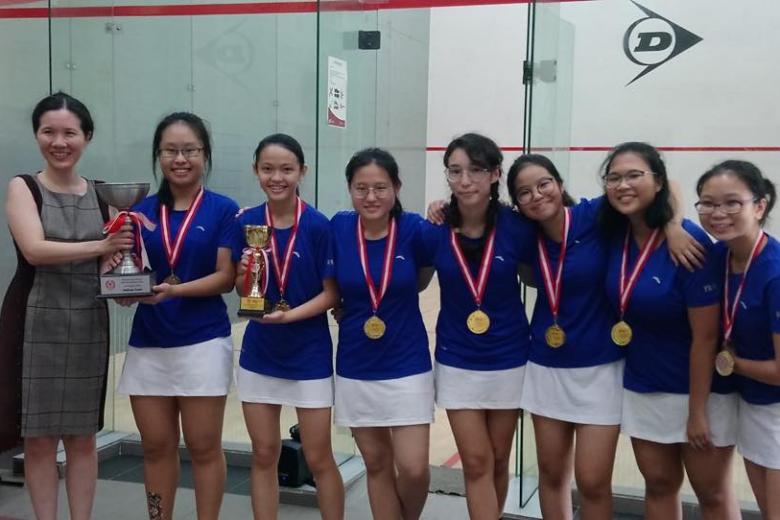 School sports: Singapore Chinese Girls' School retain B Div squash ...