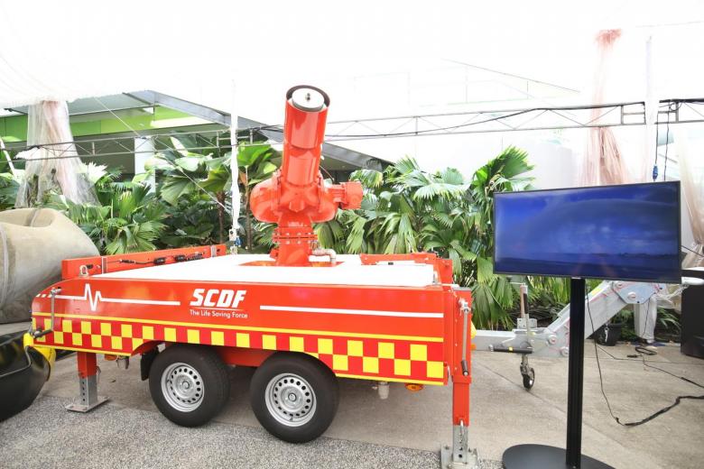 SCDF unveils new equipment to enable firefighters to climb higher ...