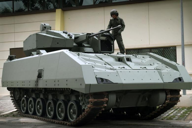 New SAF Hunter armoured fighting vehicle commissioned as Armour ...