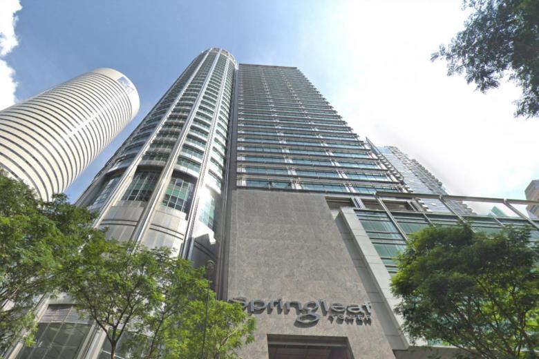 Entire office floor in Springleaf Tower up for sale with $29.5m guide ...